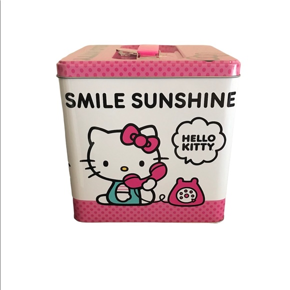 Hello Kitty | Other | Hello Kitty Tin Box Cube Carry Style | Poshmark